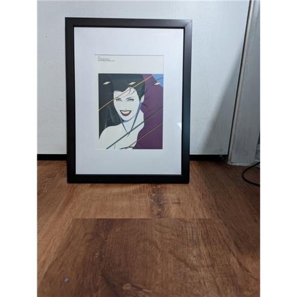 Art | Patrick Nagel Rio Framed Art Bookplate Print Of Woman 1985 198s ...
